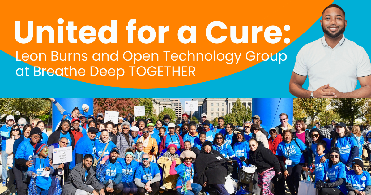 United for a Cure: Leon Burns and Open Technology Group at Breathe Deep ...